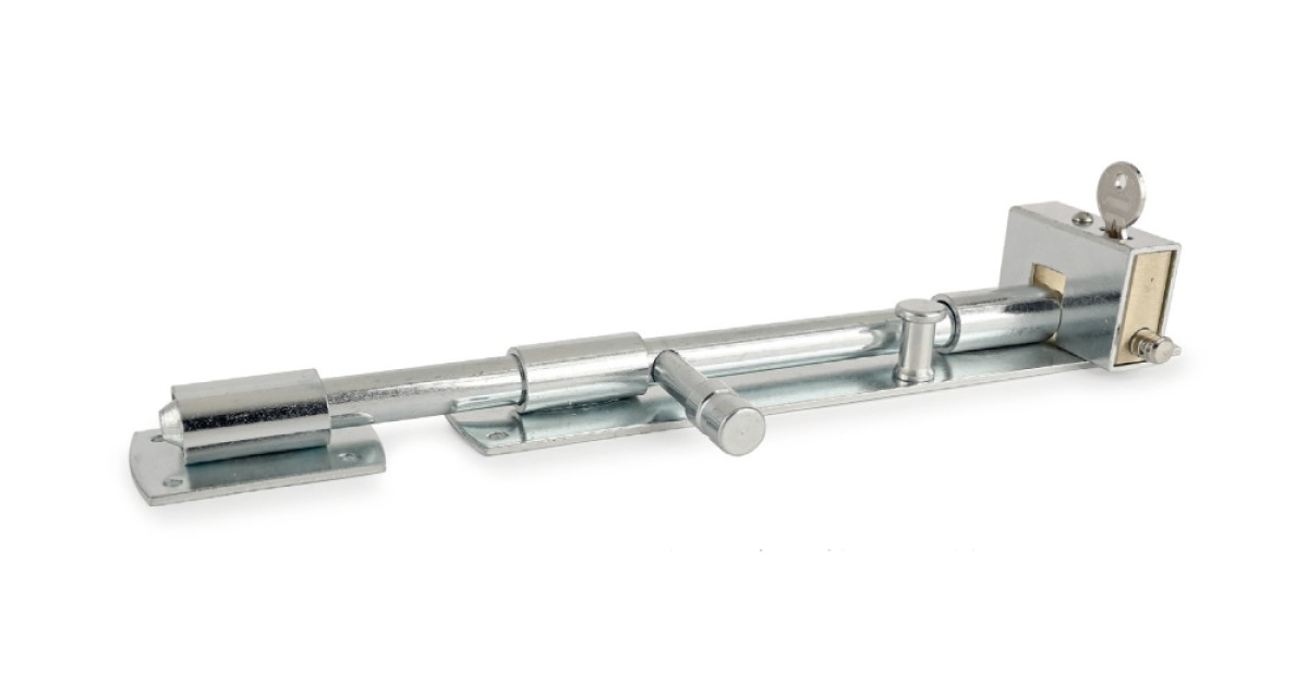 Cerrojo Horizontal Galvanizado - Blindado y con Candado